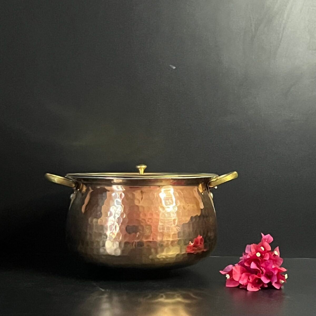 Pure Copper Madurai Handi For Cooking With lid, Copper Patili - The ...